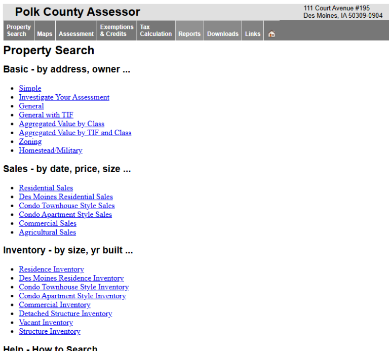 Polk County Property Search Iowa - Polk County Iowa